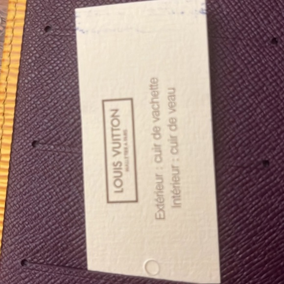 Louis Vuitton | Accessories | Authentic Louis Vuitton Yellow Check Book ...